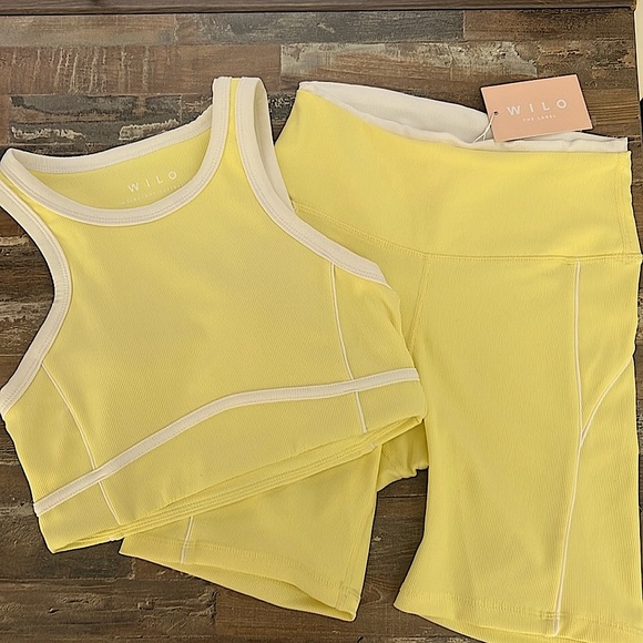 Wilo The Label | Shorts | Wilo Ribbed Bra And Shorts Set | Poshmark